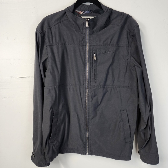 Orvis | Jackets & Coats | Orvis Jacket Mens Medium Gray Full Zip ...